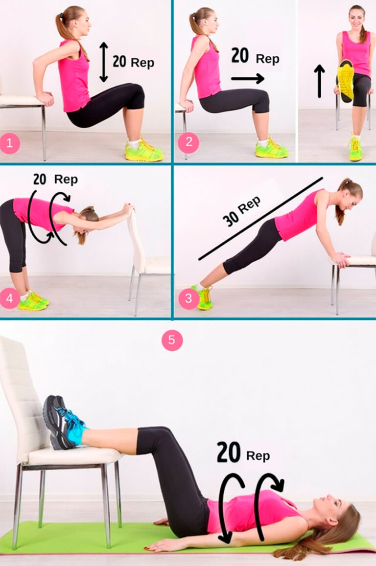 5 Ejercicios Para Unos Abdominales Perfectos Que Sólo Necesitas Una Silla